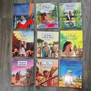 Raintree | Toys | Vintage 98s People Of The Bible Children Books Lot 9 ...